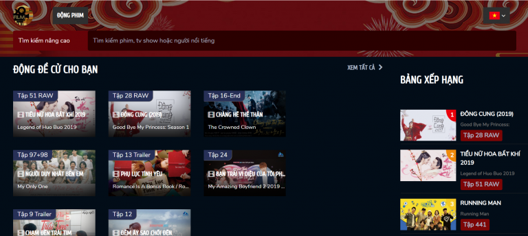 8 Thiết kế website xem phim ấn tượng, đánh giá bởi SEONGON