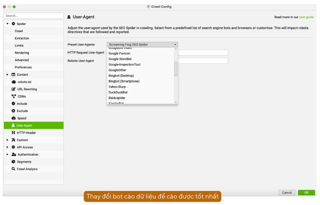 Hướng dẫn sử dụng Screaming Frog từ A – Z - SEONGON