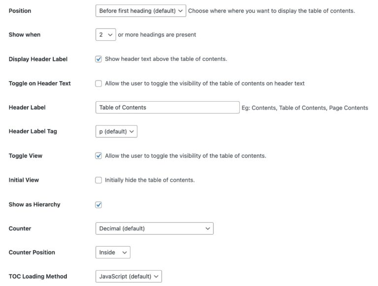 Table of content là gì? Cách tạo mục lục trên WordPress